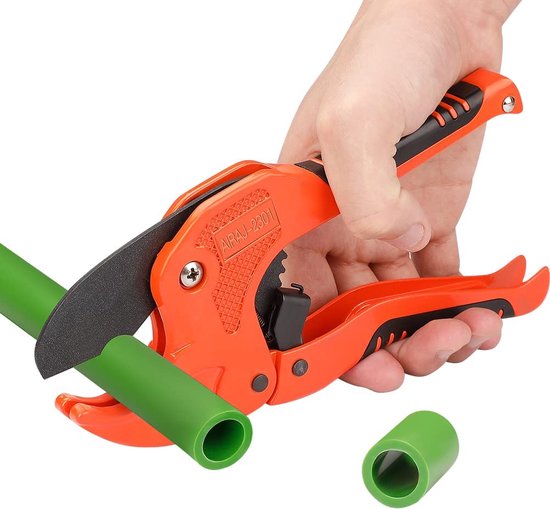 AIRAJ Plastic Pipe Cutter, PVC Cutter Ratchet Type Pipe Cutter, voor ...
