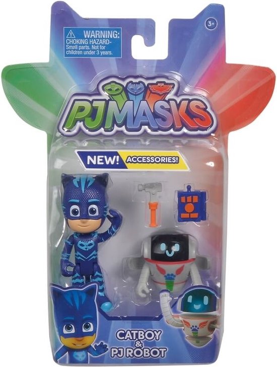PJ Masks Catboy en PJ Robot figuren - Speelfigurenset - 7.5 cm | bol.com
