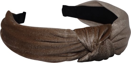 Jessidress® Hoofdband Fluweel Haar Diadeem Dames Haarband Velours - Champagne | bol