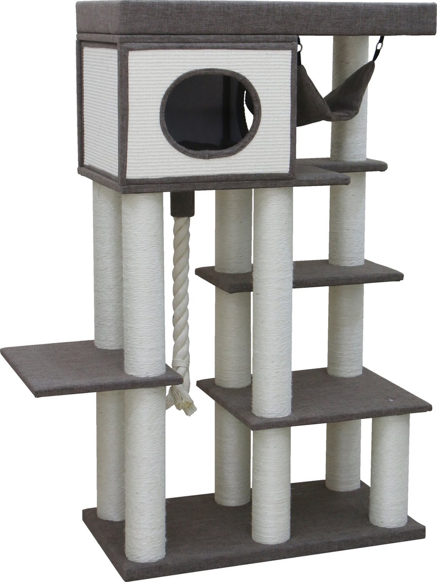 Krabpaal Lola 154 cm bruin/crème | bol.com