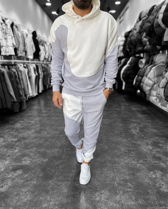 Katoen - Mannen Trainingspak Herfst Winter Mannen Set Trui + Broek 2 ...