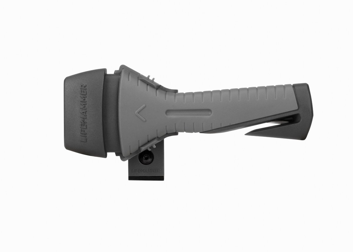 Lifehammer Evolution 2 stuks -Grijs -zwart Veiligheidshamer incl ...