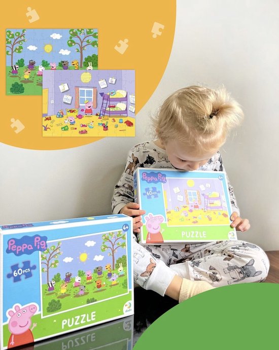 DODO Toys - Peppa Pig Puzzel - 60 stukjes - 23x32 cm - Peppa Pig ...