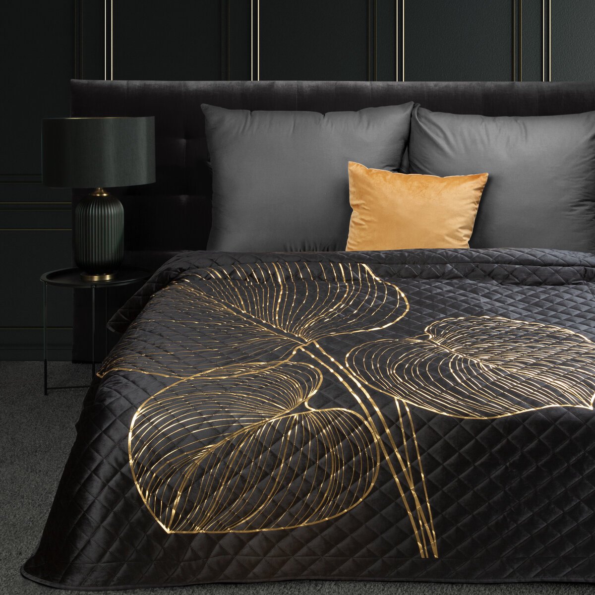 Oneiro’s luxe VICTORIA Type 4 Beddensprei Zwart - 170x210 cm – bedsprei ...