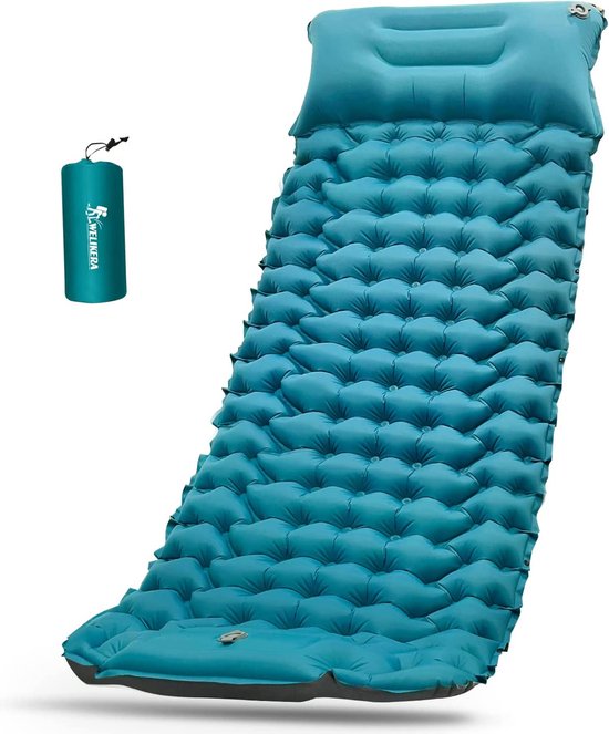 Isomat Camping opblaasbaar, 9 cm dik luchtmatras camping ultralicht met ...