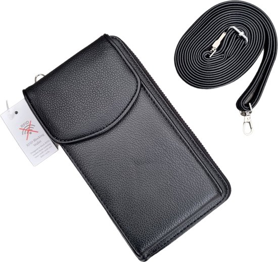 VIQRI - compact telefoontasje - portemonnee tas - tas - RFID anti skim ...