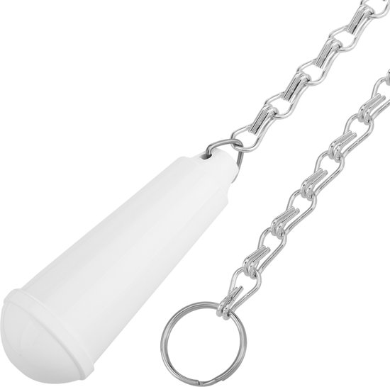 PrimeMatik - Handgreep WC-reservoir met ketting en wit handvat | bol