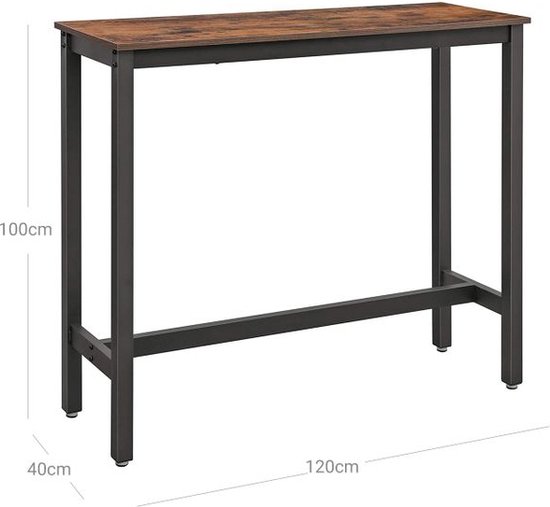 smalle bartafel - keukentafel - aanrecht - rechthoekige bartafel ...