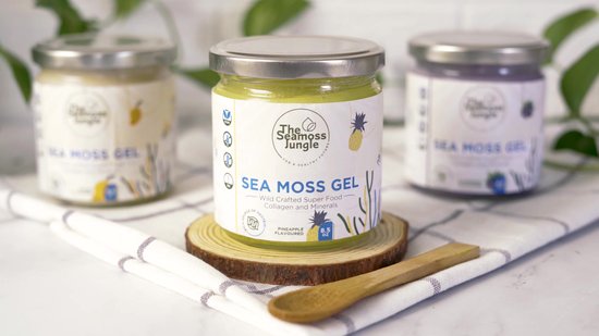 Sea Moss gel - Aardbei - Saint Lucia - 100% Wildcrafted - Zeemos ...