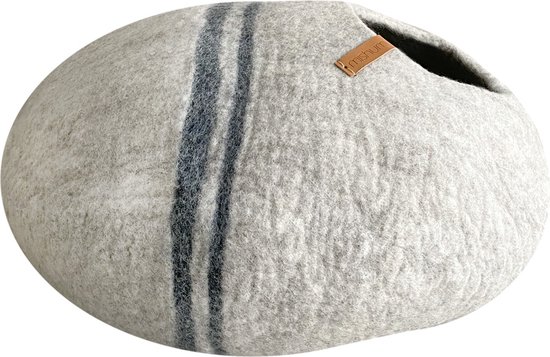 Mishum - Cat Cave kattenmand Perta - Zilver - Wol - Ecologisch ...