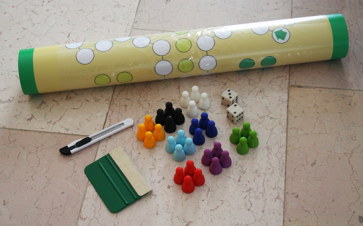 Sticker Ludo spel voor IKEA® Lack™ tafeltje met stukken | Games | bol.com