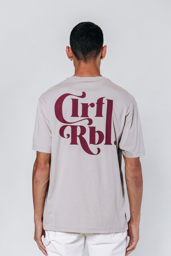 Colourful Rebel CLRFL RBL T-shirt Beige Heren - Organisch Katoen - XL | bol.com