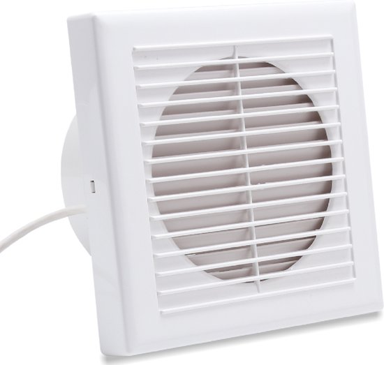 Badkamer ventilator- Toilet - Quiet | zeer stil | (38dB) Ø150mm | bol.com