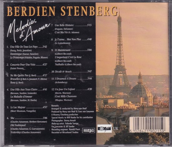 Melodies d'Amour - Berdien Stenberg, Berdien Stenberg | Muziek | bol