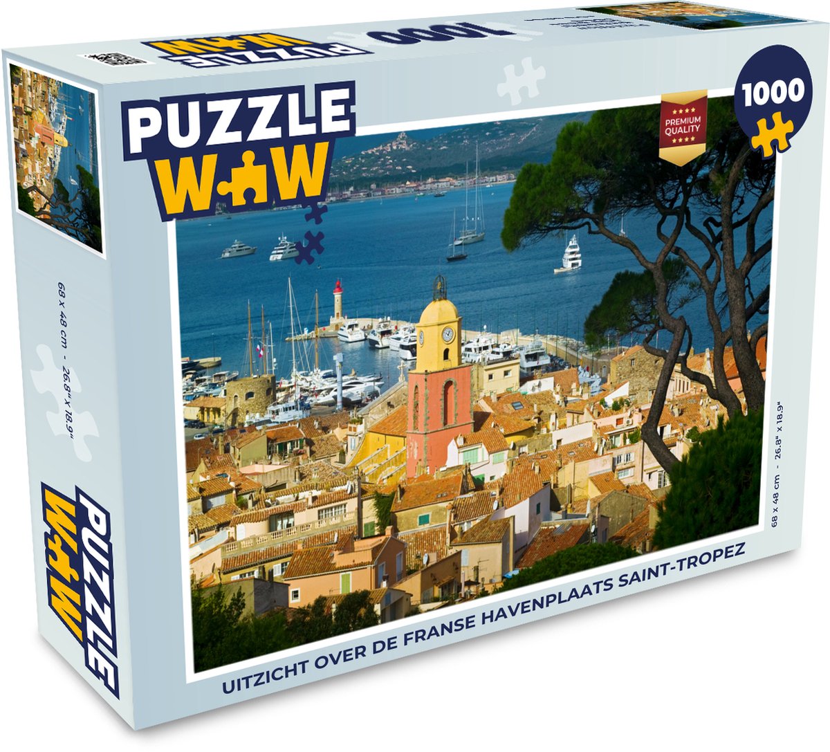 Puzzle Vue sur le port français de Saint-Tropez - Puzzle - Puzzle 1000 ...