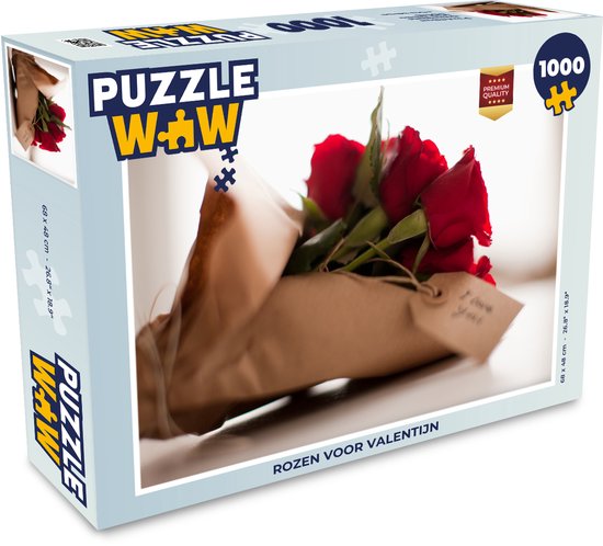 Puzzel Rozen voor valentijn - Legpuzzel - Puzzel 1000 stukjes ...