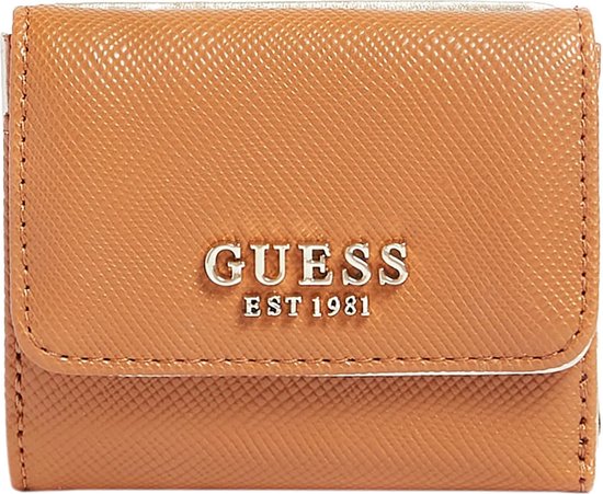 Guess Laurel Slg Card & Co Dames Portemonnee - Light Cognac | bol