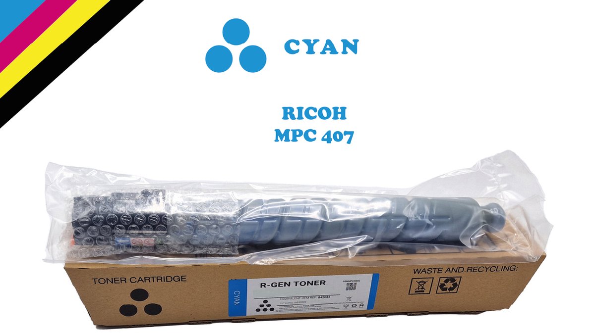 Toner Ricoh MP C407 Cyan – Compatible | bol.com