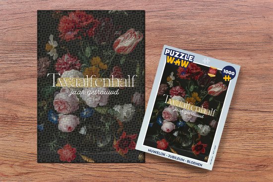 Puzzel Twaalfenhalf jaar getrouwd - Spreuken - Quotes - Jubileum ...
