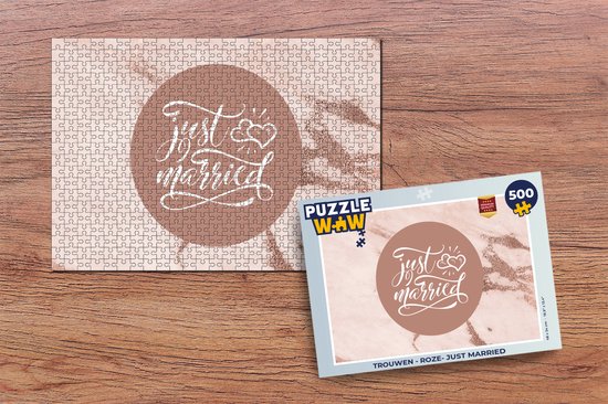 Puzzel Spreuken - Just married - Trouwen - Quotes - Legpuzzel - Puzzel ...