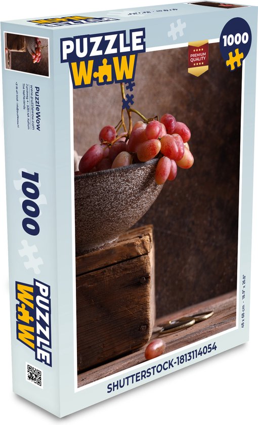 Puzzel Rustiek - Druiven - Schaal - Stilleven - Fruit - Legpuzzel ...