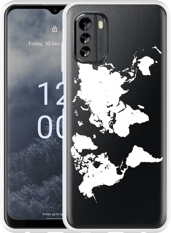 Nokia G60 Hoesje World Map - Designed by Cazy | bol.com