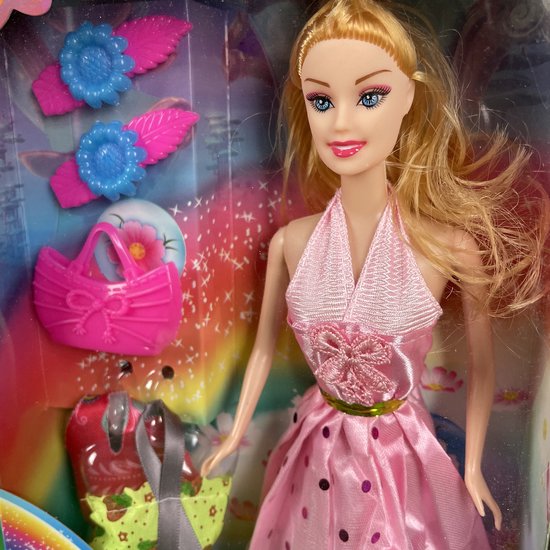 Angel pop met Accessoires 29 cm - Tiernerpop - cadeau tip | bol