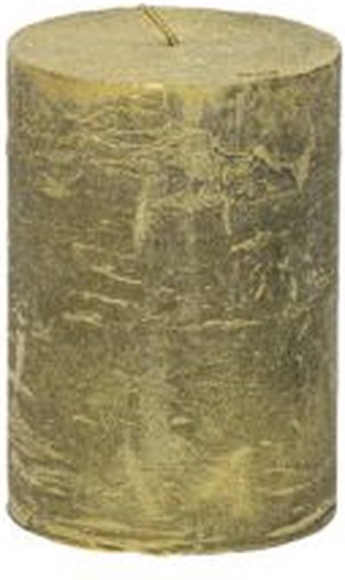Ornina - Rustieke Kaars 10cm - Goud | bol.com