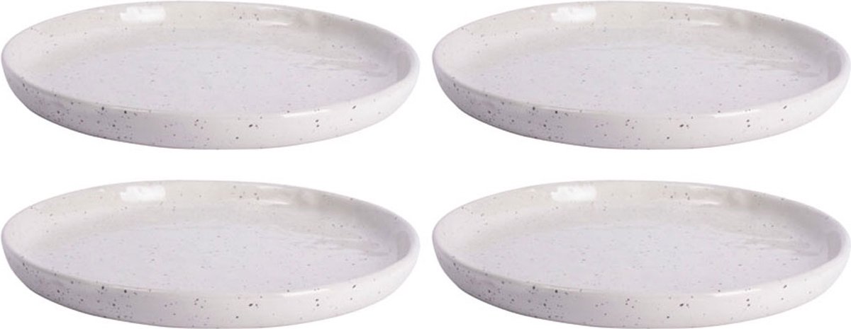 Gusta Table Tales - Bord - ø15,3cm - Wit met Stippen - Freckle ...