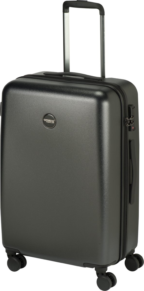 Princess Traveller Harlem - Reiskoffer - Zwart - RPET - M - 65cm | bol.com