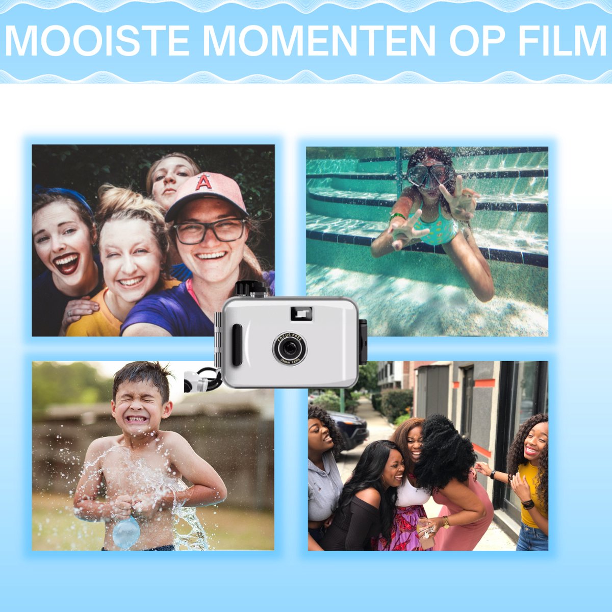 Camera Waterdicht - Analoge Camera - Kinder Camera - Camera Kinderen ...