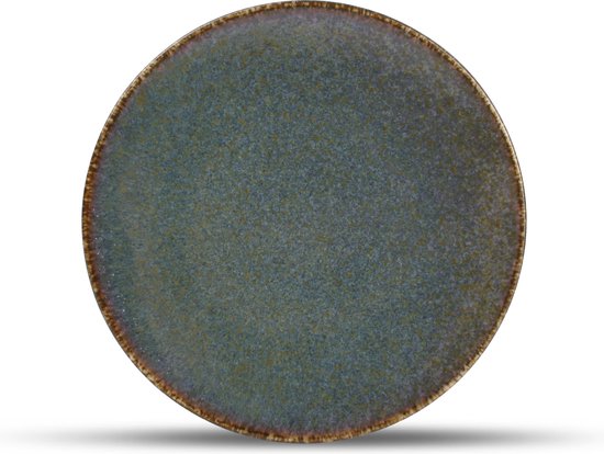 BonBistro Plat bord 16cm groen Cirro (Set van 6) | bol