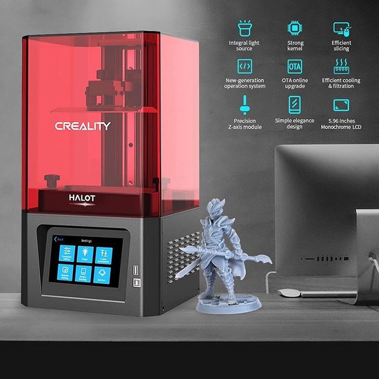 CREALITY HALOT ONE CL-60 - Nieuwe SLA Printer - Hoge Prestaties - Touchscreen | bol