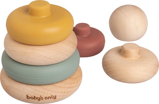 Baby's Only Siliconen stapelringen - Stapeltoren - Baby speelgoed ...