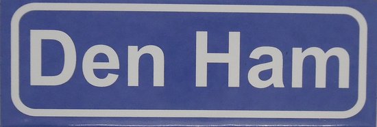 Koelkast magneet plaatsnaambord Den-Ham. | bol