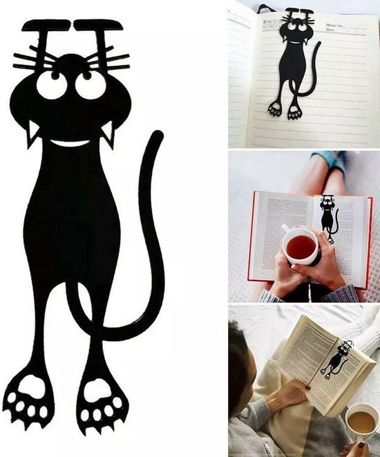 Boekenlegger - Hangende Kat - Bladwijzer - Bookmark - Grappig ...