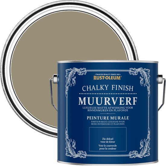 Rust-Oleum Lichtbruin Chalky Finish Muurverf - Koffie 2,5L | bol