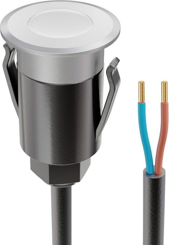 230V LED terrasverlichting - 33mm - 1.5 Watt - Warm wit | bol
