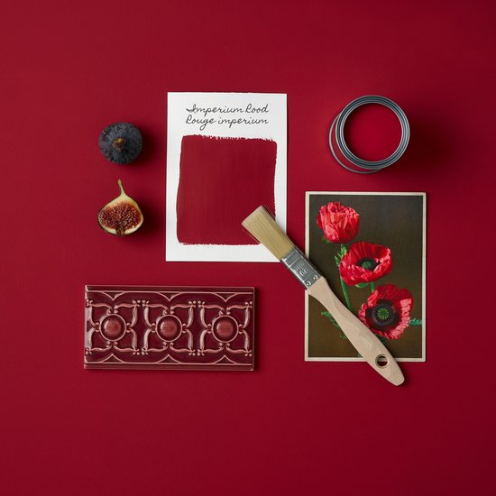 Rust-Oleum Rood Chalky Finish Muurverf -Imperium Rood 2,5L | bol