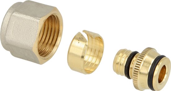 Knelkoppeling klemring verloop kunststof slang 16 x 2,0 mm x 1/2" Euroconus - set van... | bol