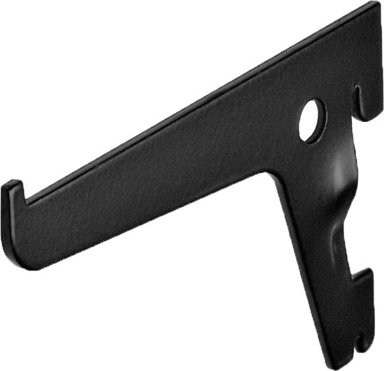 Wovar Plankdrager voor Enkele F|rails Zwart 100 mm | Per Stuk | bol.com