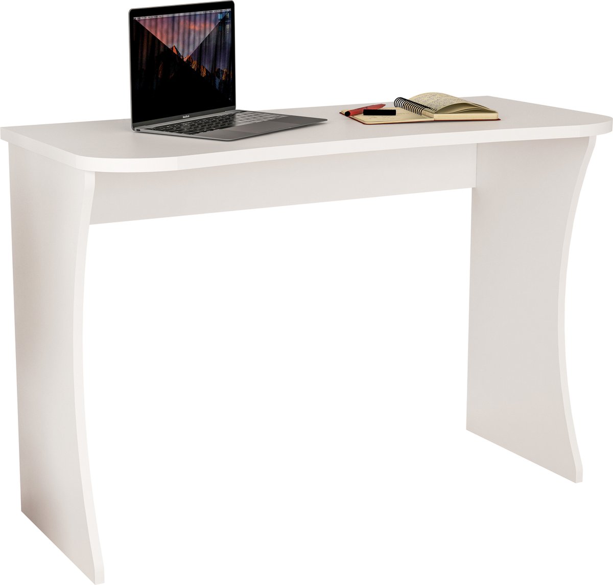 VCM Houten Bureau Computer Tafel Werktafel Kantoor Opbergbak Dilus L ...