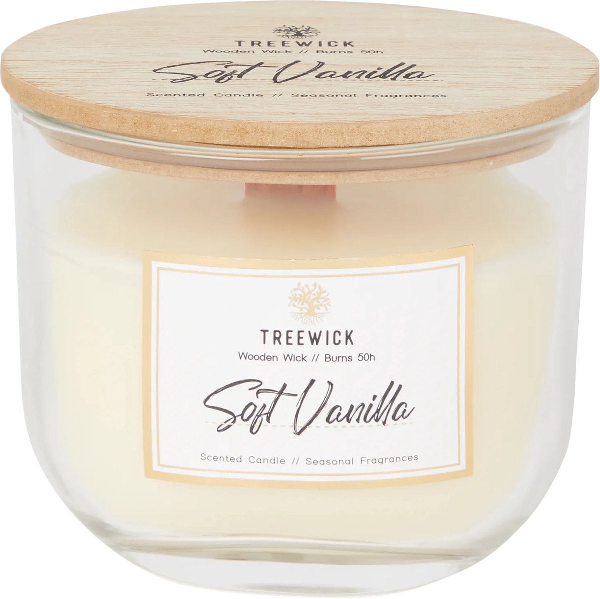 Geurkaars - Wooden Wick - Kaarsen - Kaars Vanilla - Houten Lont | bol.com