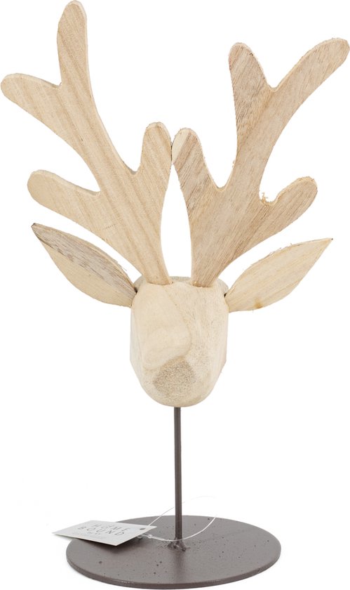 Rendier hout op standaard | bol