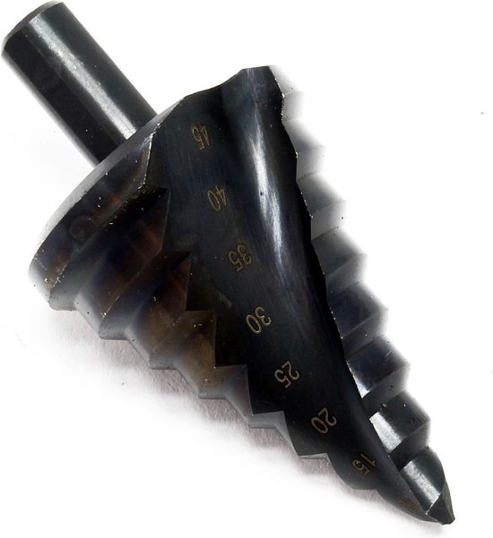 HSS Step Cone Drill Bit Titanium 10-45mm Pagoda Drill Deburring | bol