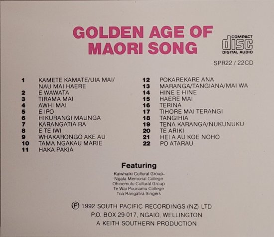 Golden Age of Maori Song, various artists | Muziek | bol.com