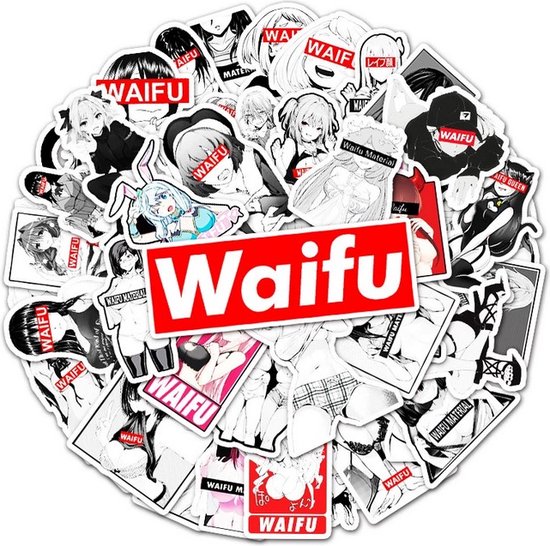 Winkrs - Stickers Anime Manga Waifu girls 50 stuks | bol
