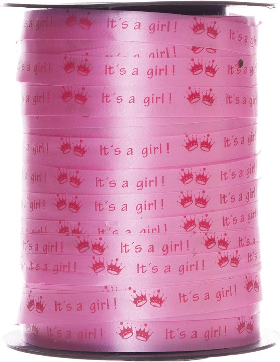 luxe Inpaklint 'it's a girl' geboorte babyshower krullint sierlint ...