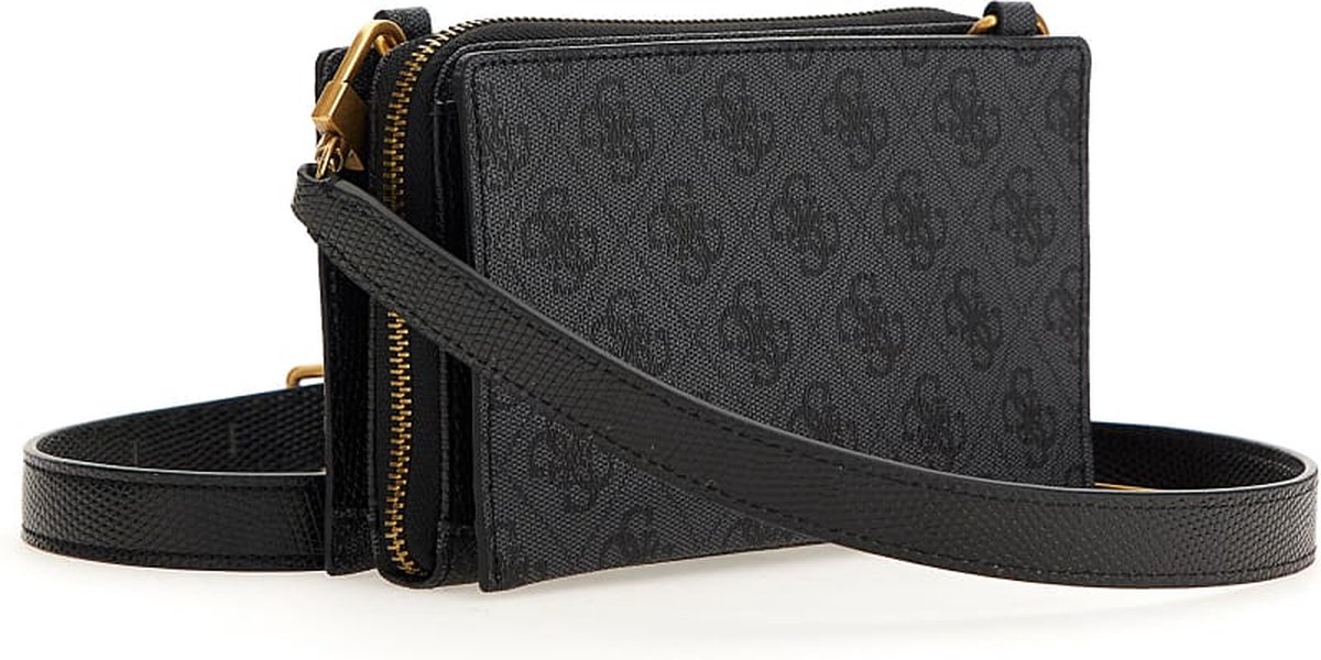 Guess Ginevra Logo Mini Girlfriend Xbody Crossbody Dames - Coal Logo ...