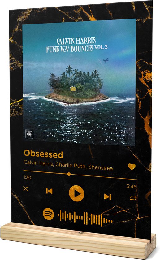 Songr Spotify Plaat - Obsessed - Calvin Harris, Charlie Puth, Shenseea ...